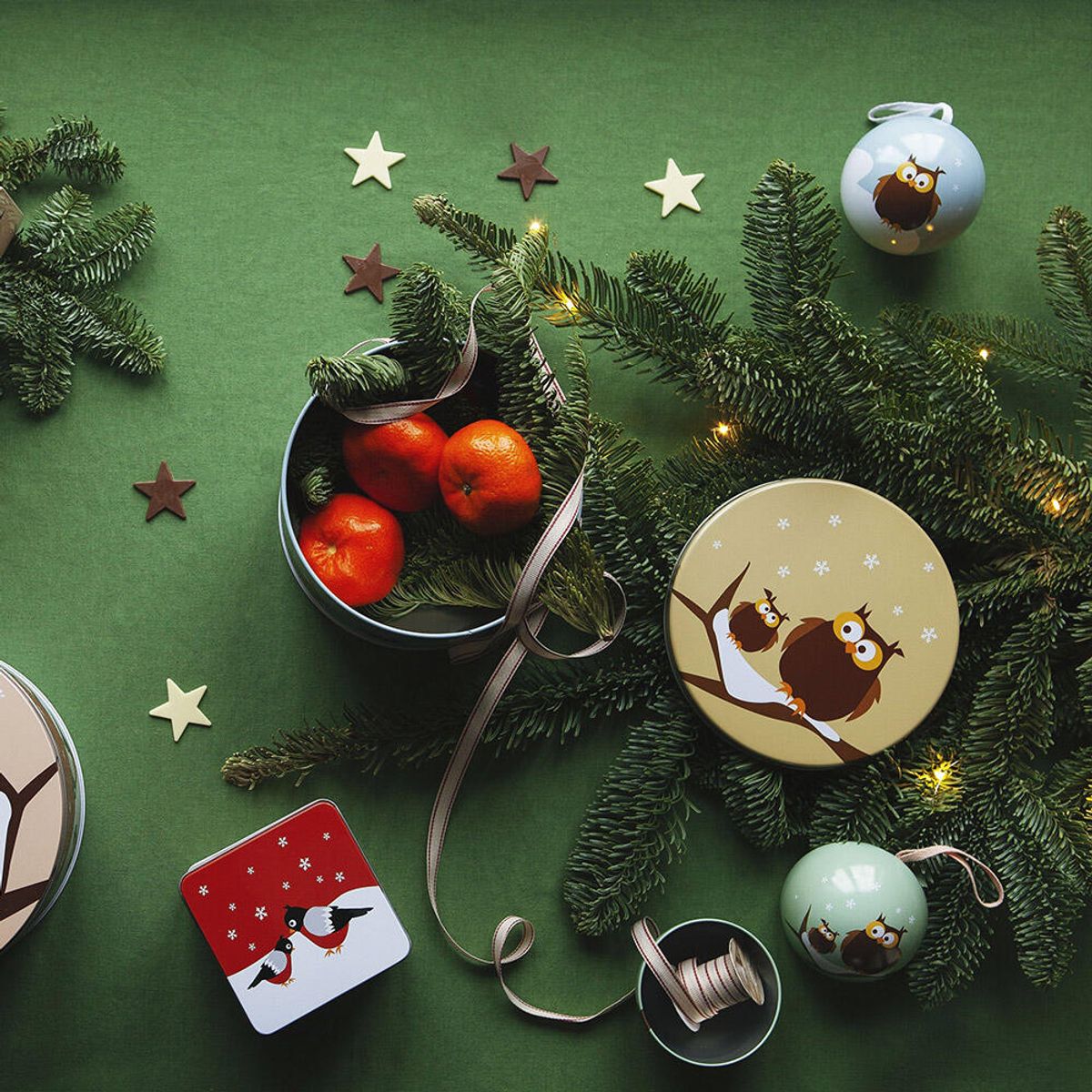 Blafre julekuler - Ugle 2 pk - Travelstuff.no